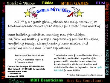 Raffle Prizes presentation | free to view