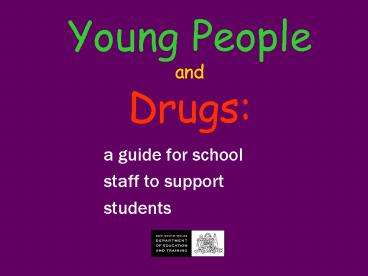 Young People and Drugs: presentation | free to view