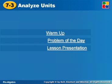 PPT – Analyze Units PowerPoint presentation | free to view - id: 1f1199 ...