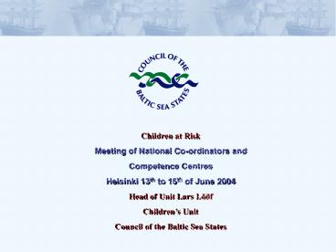 PPT – Children at Risk PowerPoint presentation | free to view - id ...