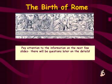 The Birth of Rome presentation | free to view