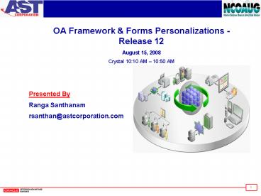 OA Framework presentation | free to view