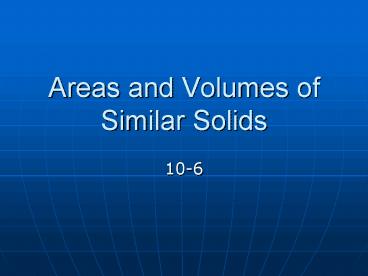 PPT – Areas and Volumes of Similar Solids PowerPoint presentation ...