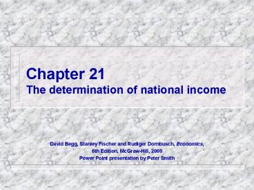 Chapter 21 The determination of national income presentation | free to view