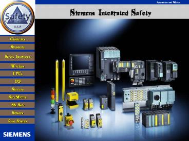 Siemens Integrated Safety presentation | free to view