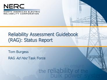 Reliability Assessment Guidebook RAG: Status Report presentation | free ...