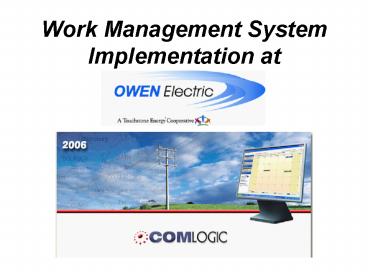 Work Management System Implementation at presentation | free to view