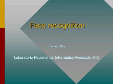 PPT – Face recognition PowerPoint presentation | free to view - id ...