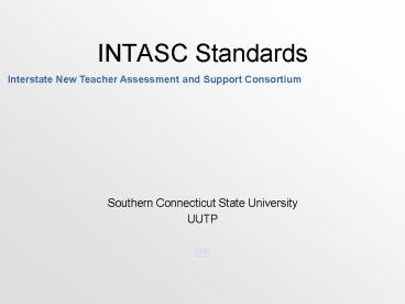 INTASC Standards presentation | free to view