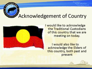 Acknowledgement of Country presentation | free to view