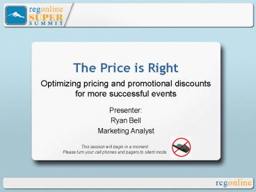 The Price is Right presentation | free to view
