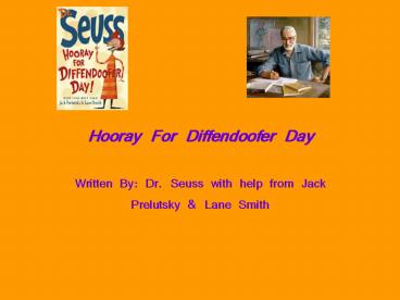 Hooray For Diffendoofer Day presentation | free to view