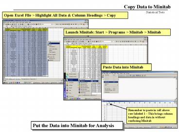 Copy Data to Minitab presentation | free to view