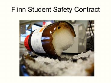 Flinn Student Safety Contract presentation | free to view