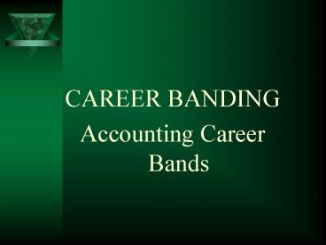 CAREER BANDING presentation | free to view