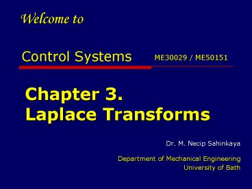 PPT – Control Systems PowerPoint presentation | free to view - id ...