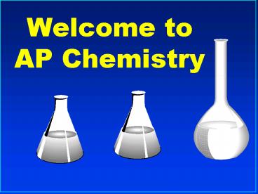 Welcome to AP Chemistry presentation | free to view