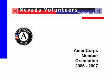 PPT – AmeriCorps PowerPoint presentation | free to view - id: 208f1c-ZDc1Z