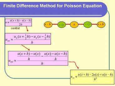 PPT – Finite Difference Method for Poisson Equation PowerPoint ...
