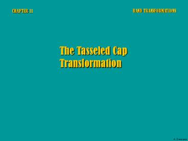 The Tasseled Cap presentation | free to view