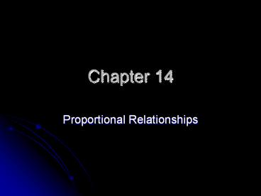 Proportional Relationships presentation | free to view