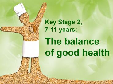 The balance of good health presentation | free to view
