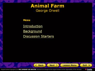Animal Farm George Orwell presentation | free to download