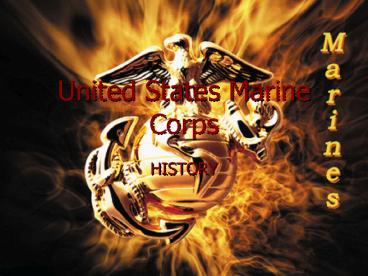 United States Marine Corps presentation | free to view