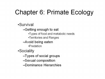 Survival presentation | free to view