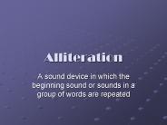 PPT – Alliteration PowerPoint presentation | free to view - id: 1c2a0e ...