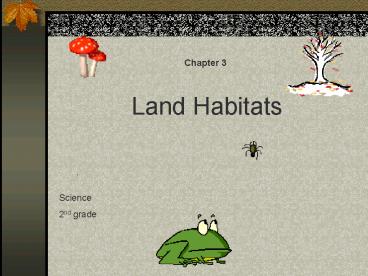 Land Habitats presentation | free to view