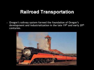 Railroad Transportation presentation | free to download