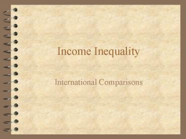 Income Inequality presentation | free to view