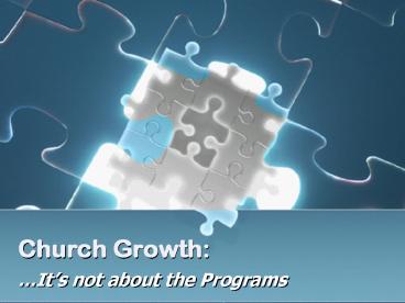 Church Growth: presentation | free to view