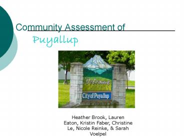 PPT – Community Assessment of PowerPoint presentation | free to view ...