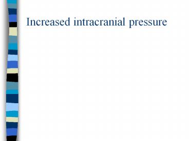 Increased intracranial pressure presentation | free to download