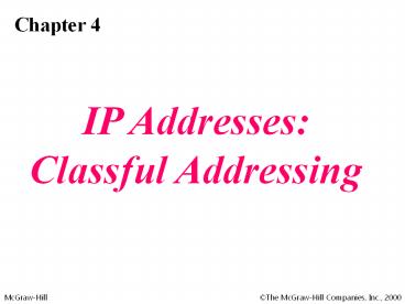 IP Addresses: presentation | free to download