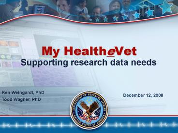 My HealtheVet presentation | free to view