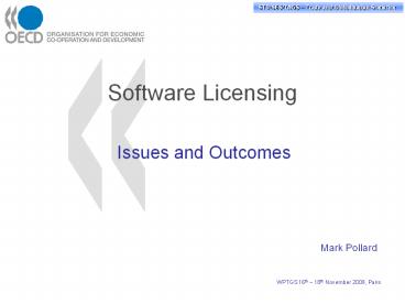 Software Licensing presentation | free to view