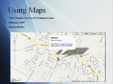 PPT – Using Maps PowerPoint presentation | free to view - id: 226670-ZDc1Z