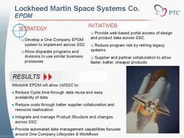 Lockheed Martin Space Systems Co' EPDM presentation | free to view
