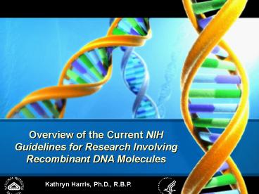 PPT – Overview of the Current NIH Guidelines for Research Involving ...