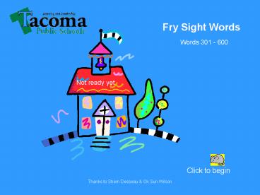 Fry Sight Words presentation | free to view