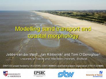 PPT – Modelling sand transport and coastal morphology PowerPoint ...
