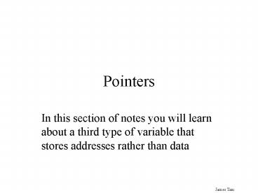 PPT – Pointers PowerPoint presentation | free to download - id: 231d7e ...