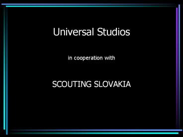 Universal Studios presentation | free to view