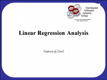 Linear Regression Analysis presentation | free to view