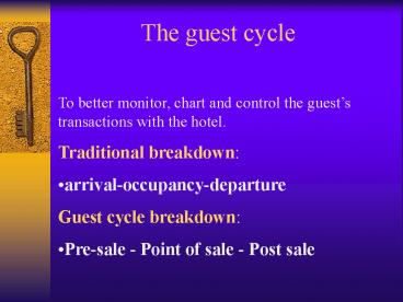 PPT – The guest cycle PowerPoint presentation | free to view - id ...