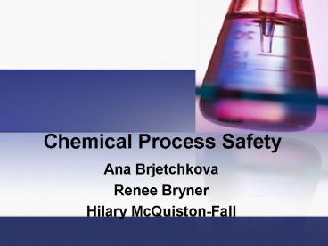 Chemical Process Safety presentation | free to view