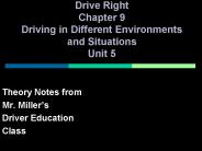 PPT – Drive Right Chapter 10 Driving in Rural Areas Unit 5 PowerPoint presentation | free to ...